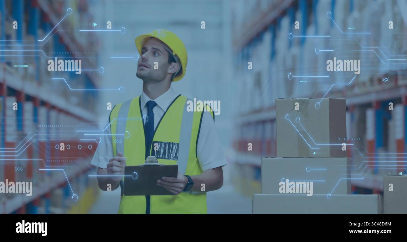 Inside warehouse high tech concrete hi-res stock photography and images ...