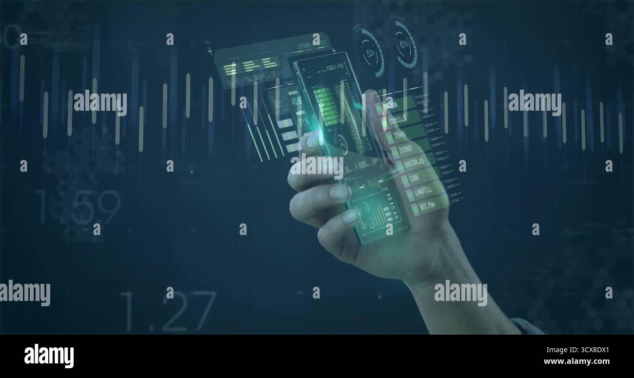 Floating translucent ar panels hi-res stock photography and images - Alamy