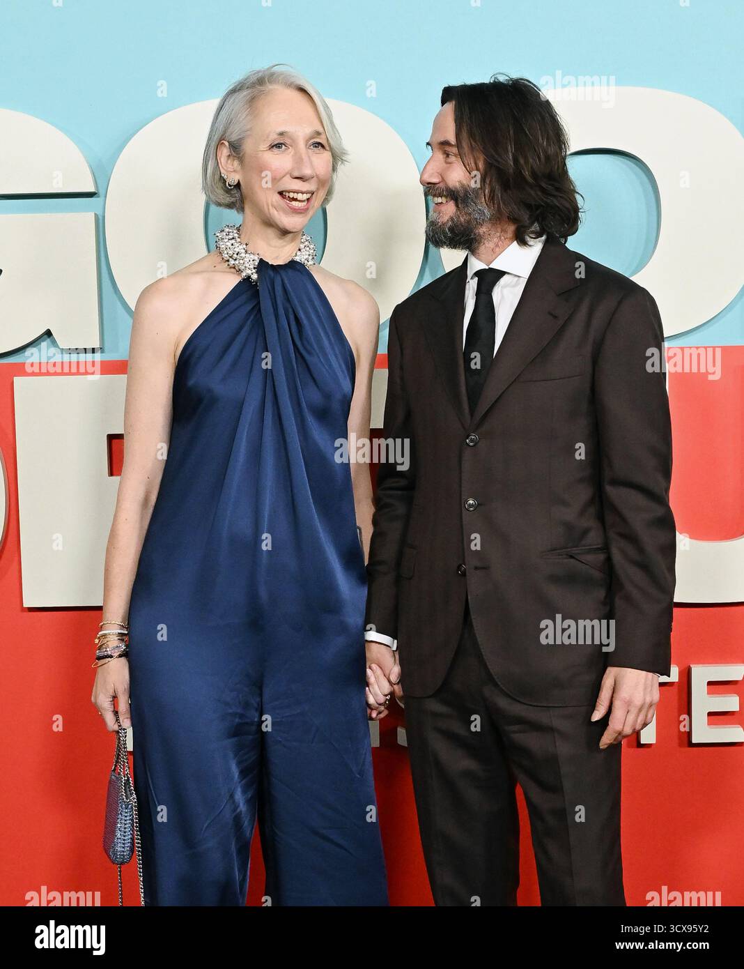 Keanu Reeves, right, and Alexandra Grant attend the special screening ...