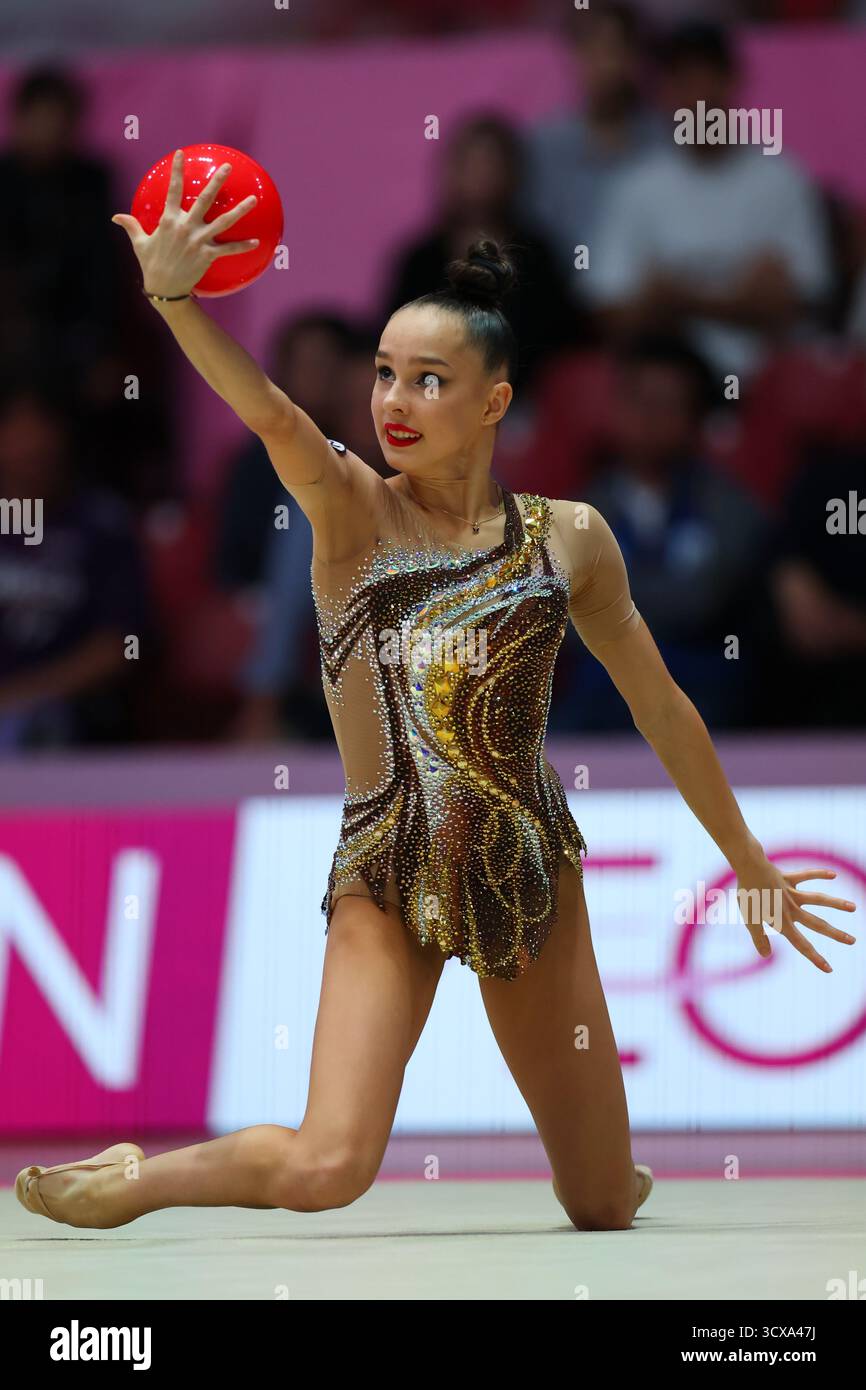 Tokyo, Japan. 12th Oct, 2025. Mariia Borisova (AIN) Rhythmic Gymnastics ...