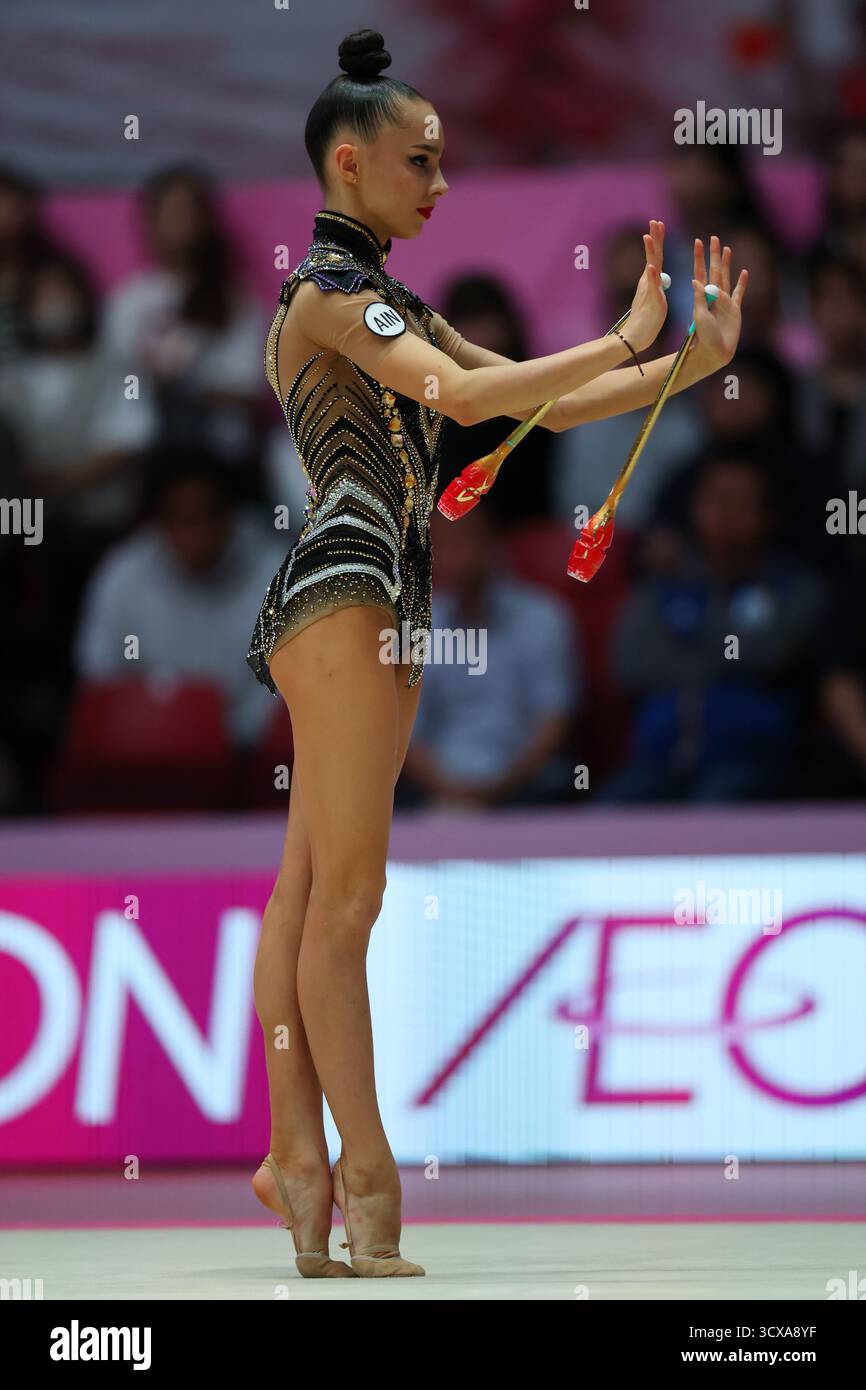 Tokyo, Japan. 13th Oct, 2025. Mariia Borisova (AIN) Rhythmic Gymnastics ...