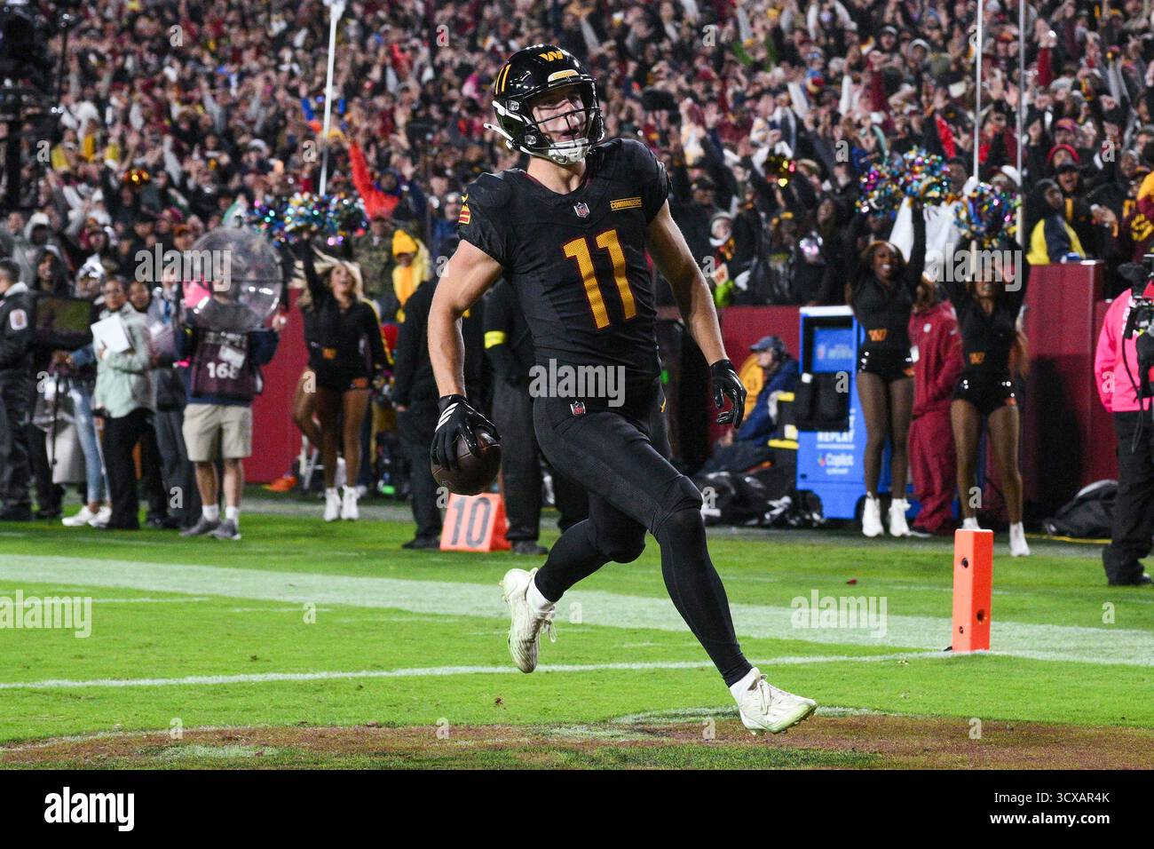 Washington Commanders wide receiver Luke McCaffrey celebrates his ...