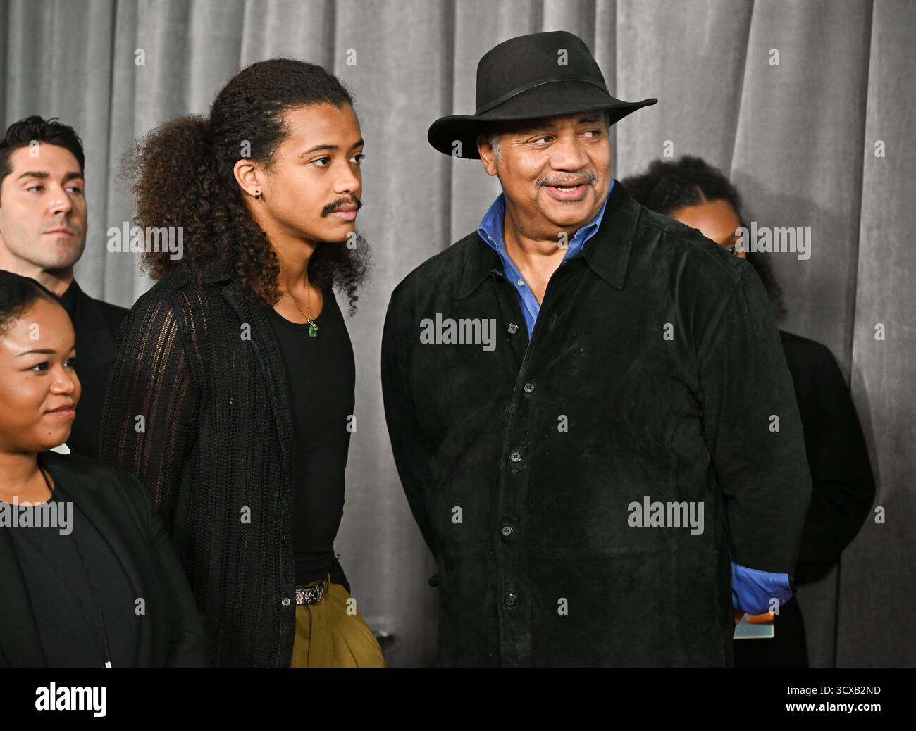 Travis Tyson, left, and Neil deGrasse Tyson attend the special ...