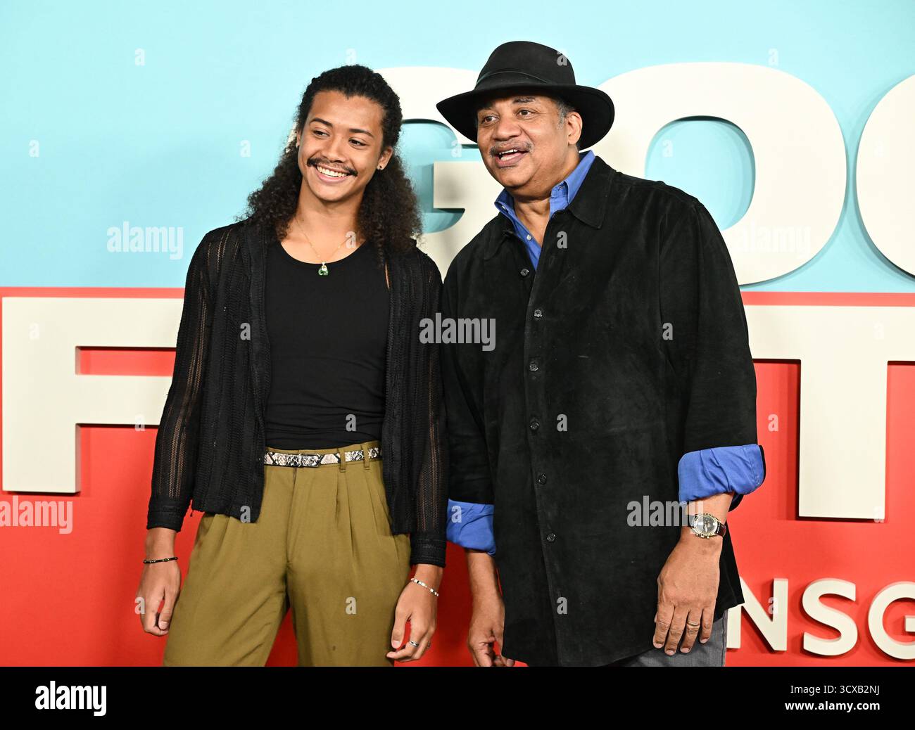 Travis Tyson, left, and Neil deGrasse Tyson attend the special ...