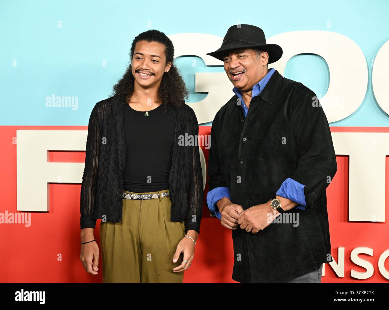 Travis Tyson, left, and Neil deGrasse Tyson attend the special ...