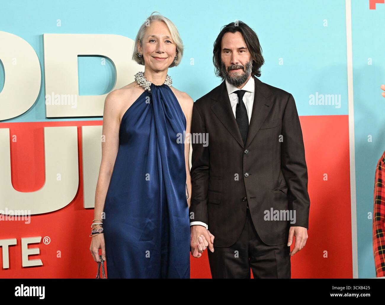 Keanu Reeves, right, and Alexandra Grant attend the special screening ...