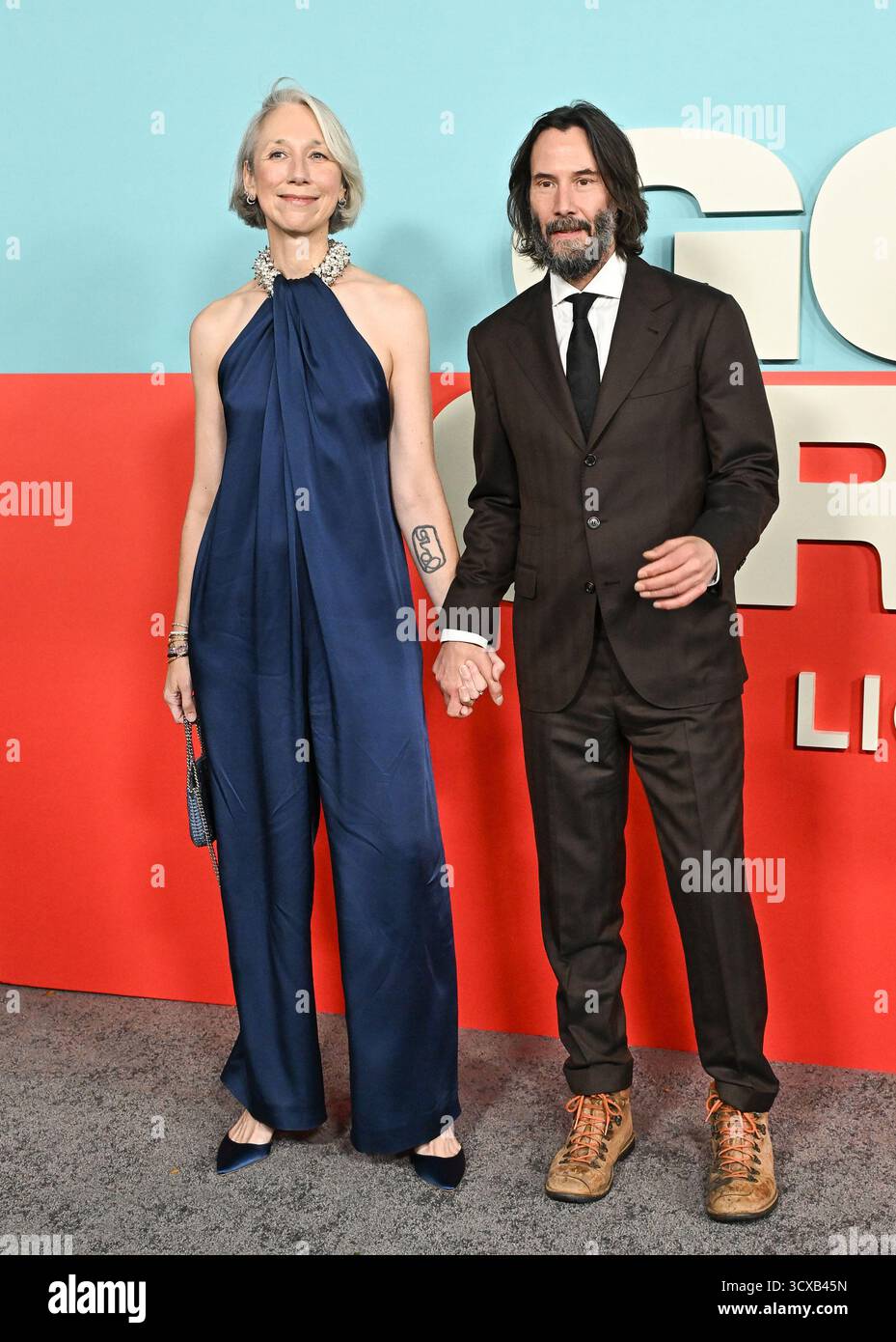 Keanu Reeves, right, and Alexandra Grant attend the special screening ...