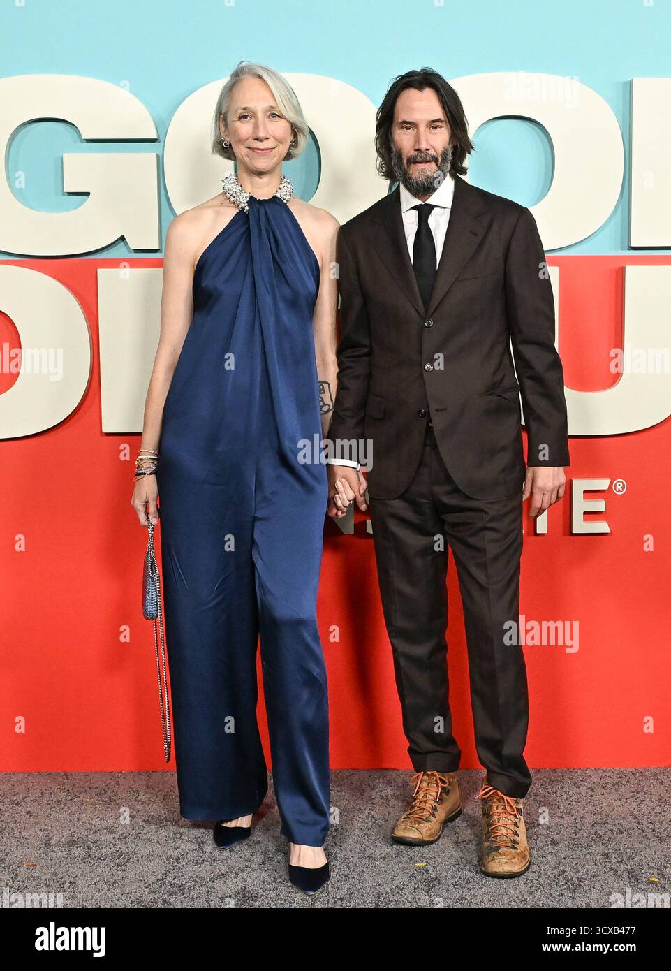 Keanu Reeves, right, and Alexandra Grant attend the special screening ...