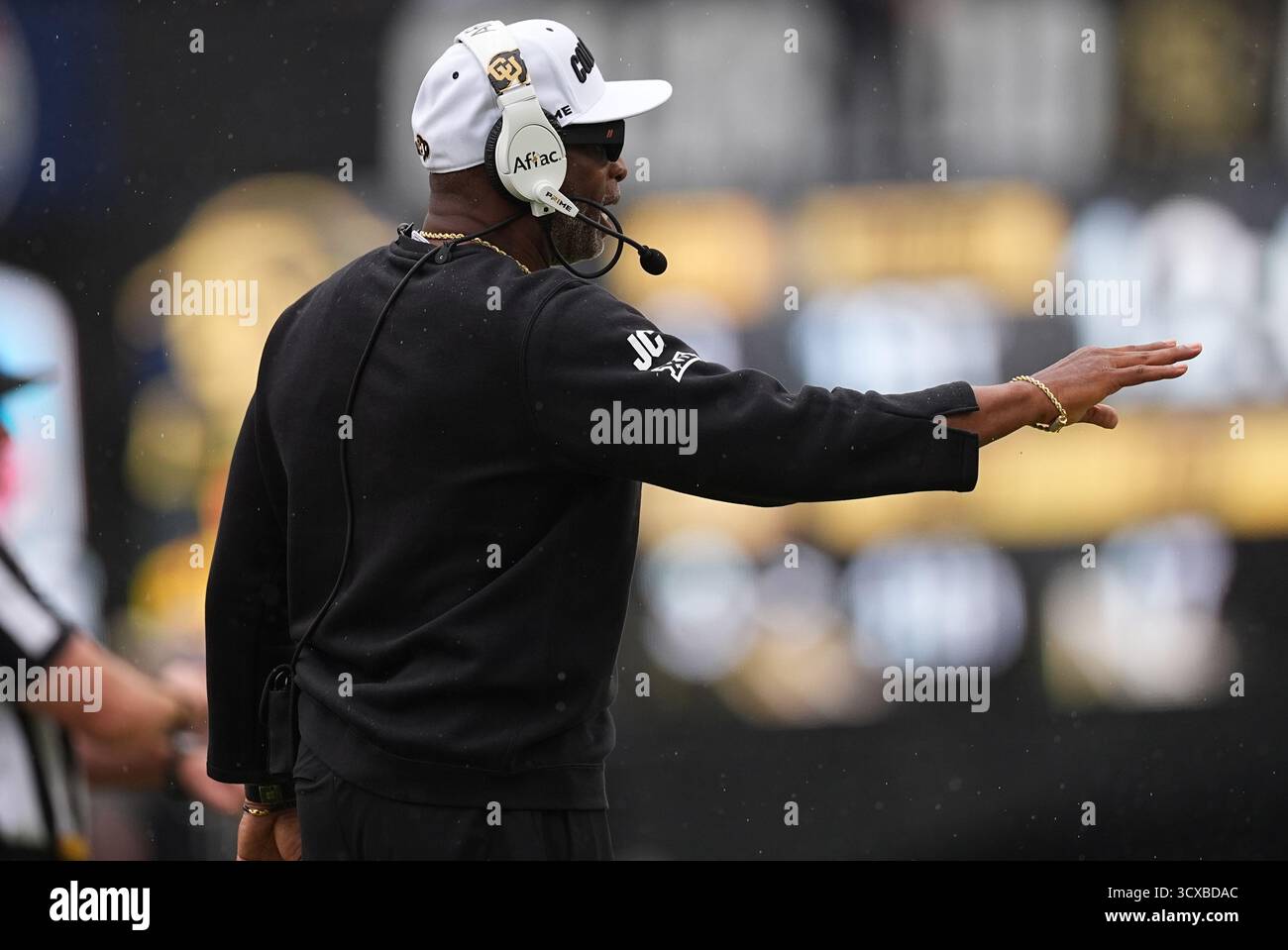 Colorado head coach Deion Sanders in the first half of an NCAA college ...