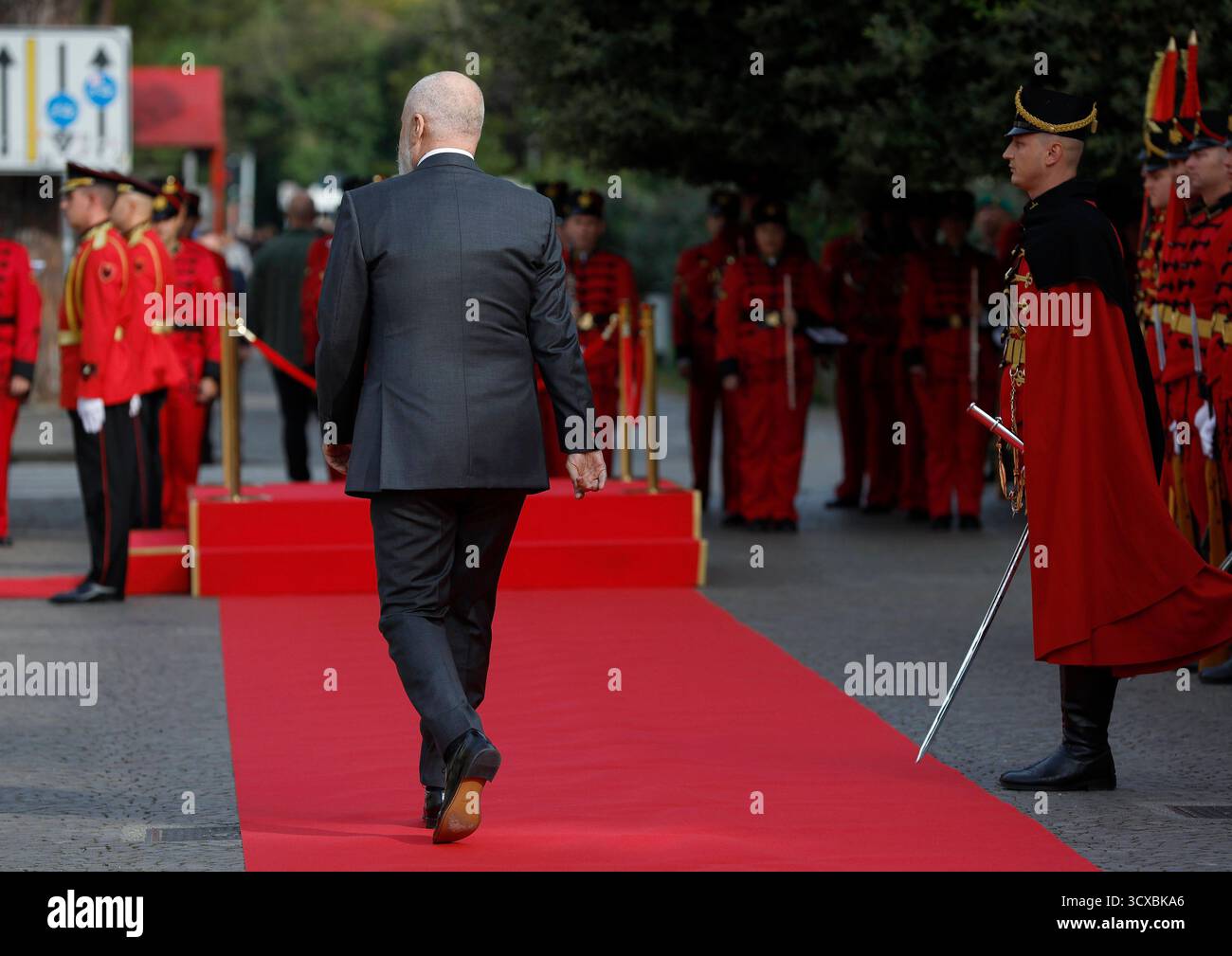 EU President Ursula Von der Leyen visits Tirana, Albania on October 13 ...