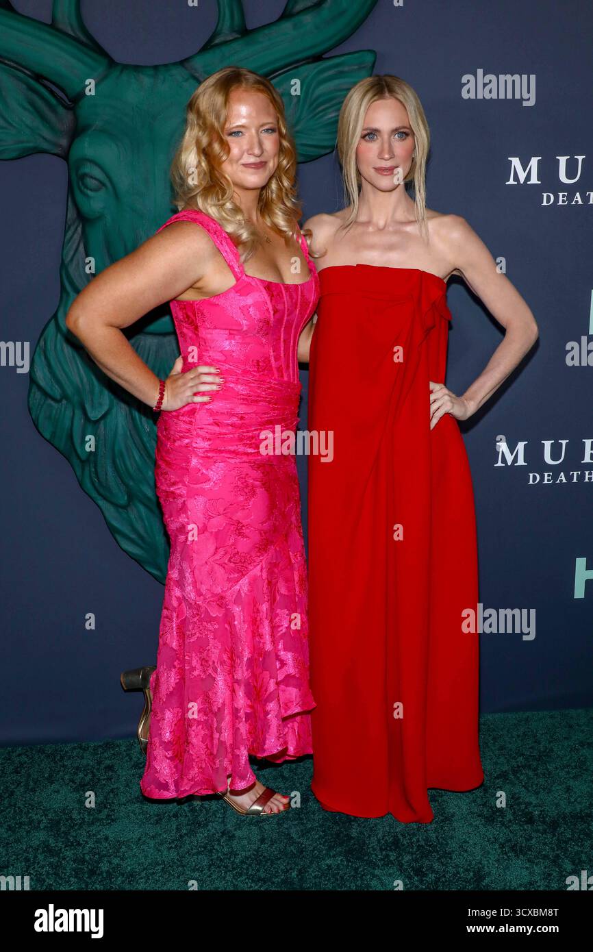 Executive producer Mandy Matney, left, and actor Brittany Snow attend ...