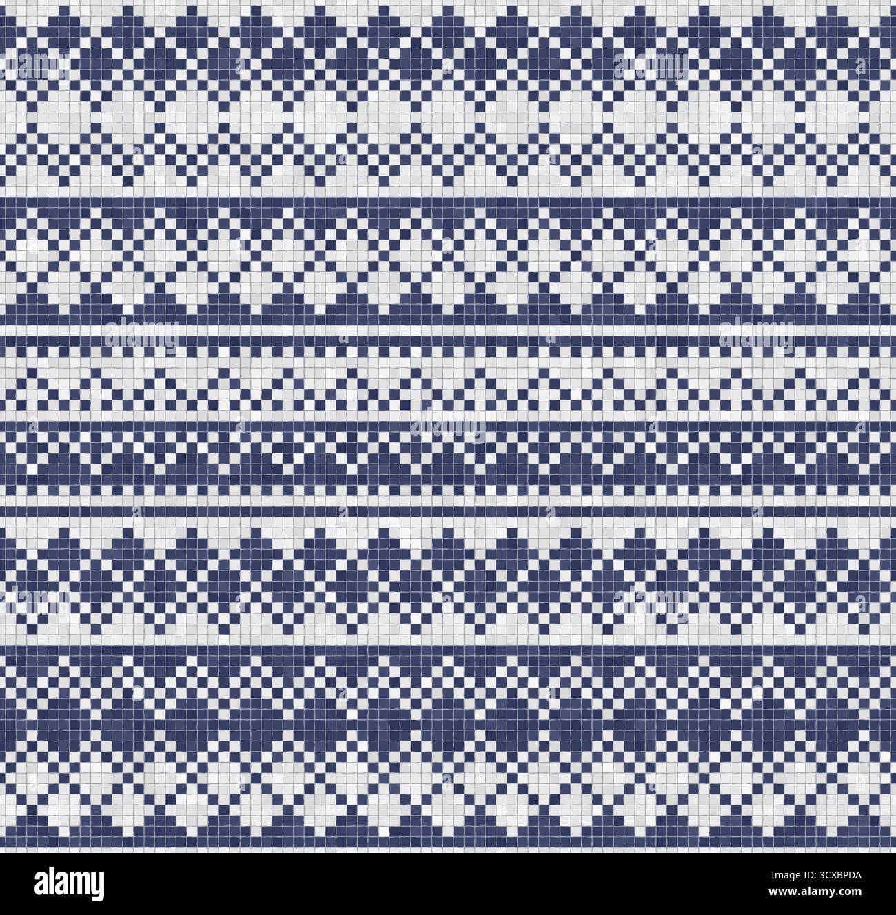 Scandinavian style seamless mosaic tiles pattern Stock Vector Image ...
