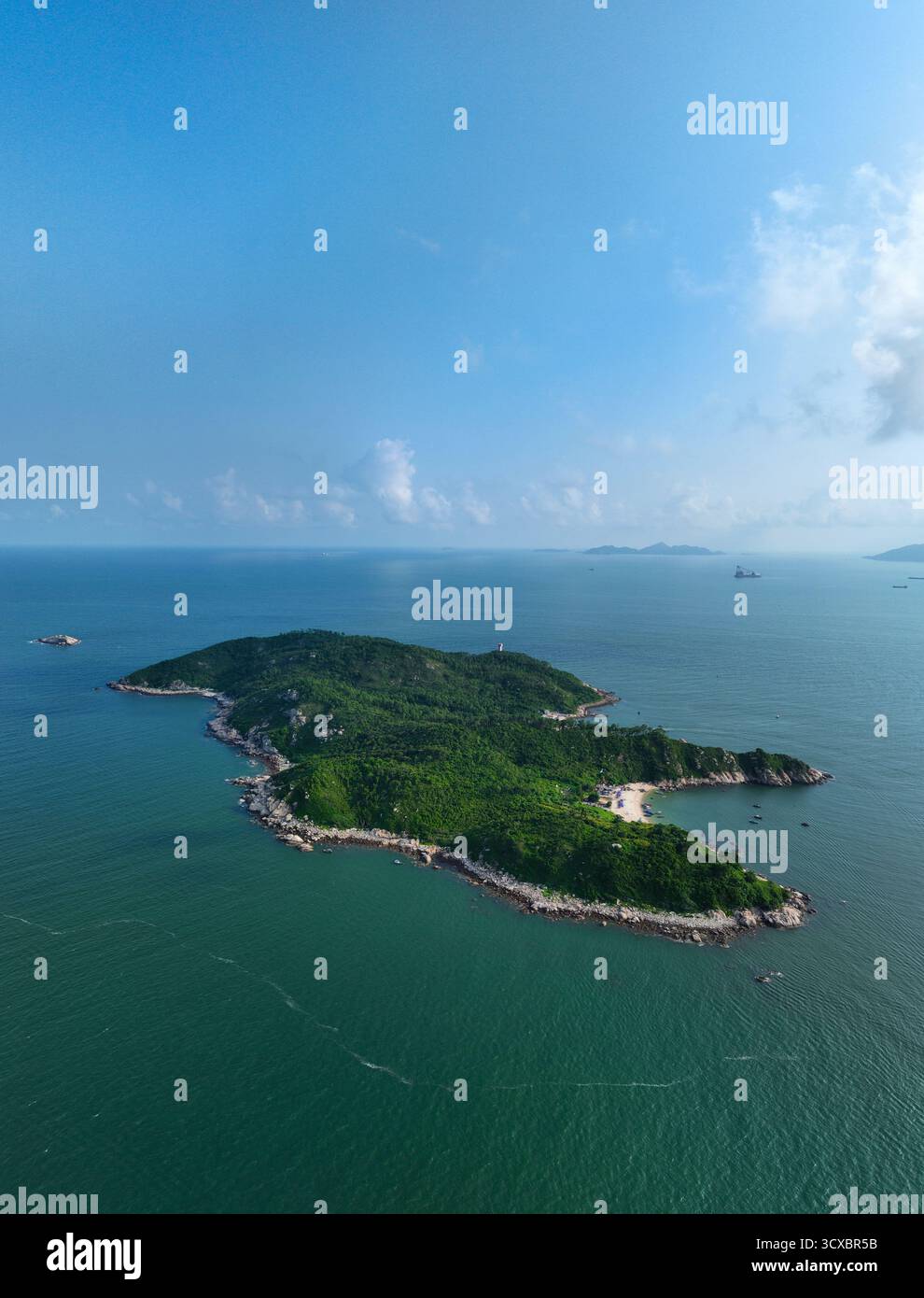 Aerial photography of Xunliao Bay Pinghai Bijia Power Plant and ...