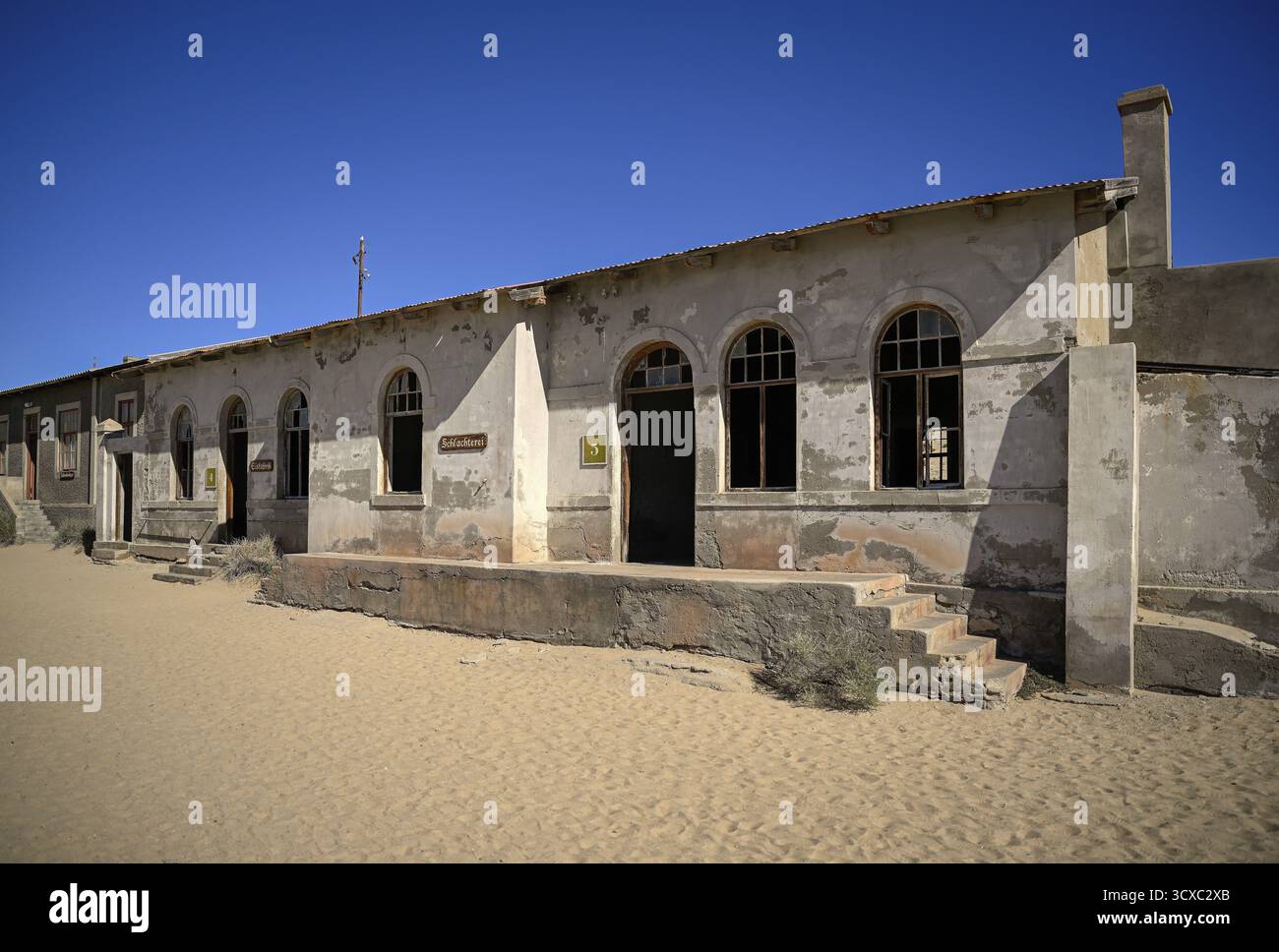 Former abattoir, Kolmanskop, restricted diamond area, Karas region ...
