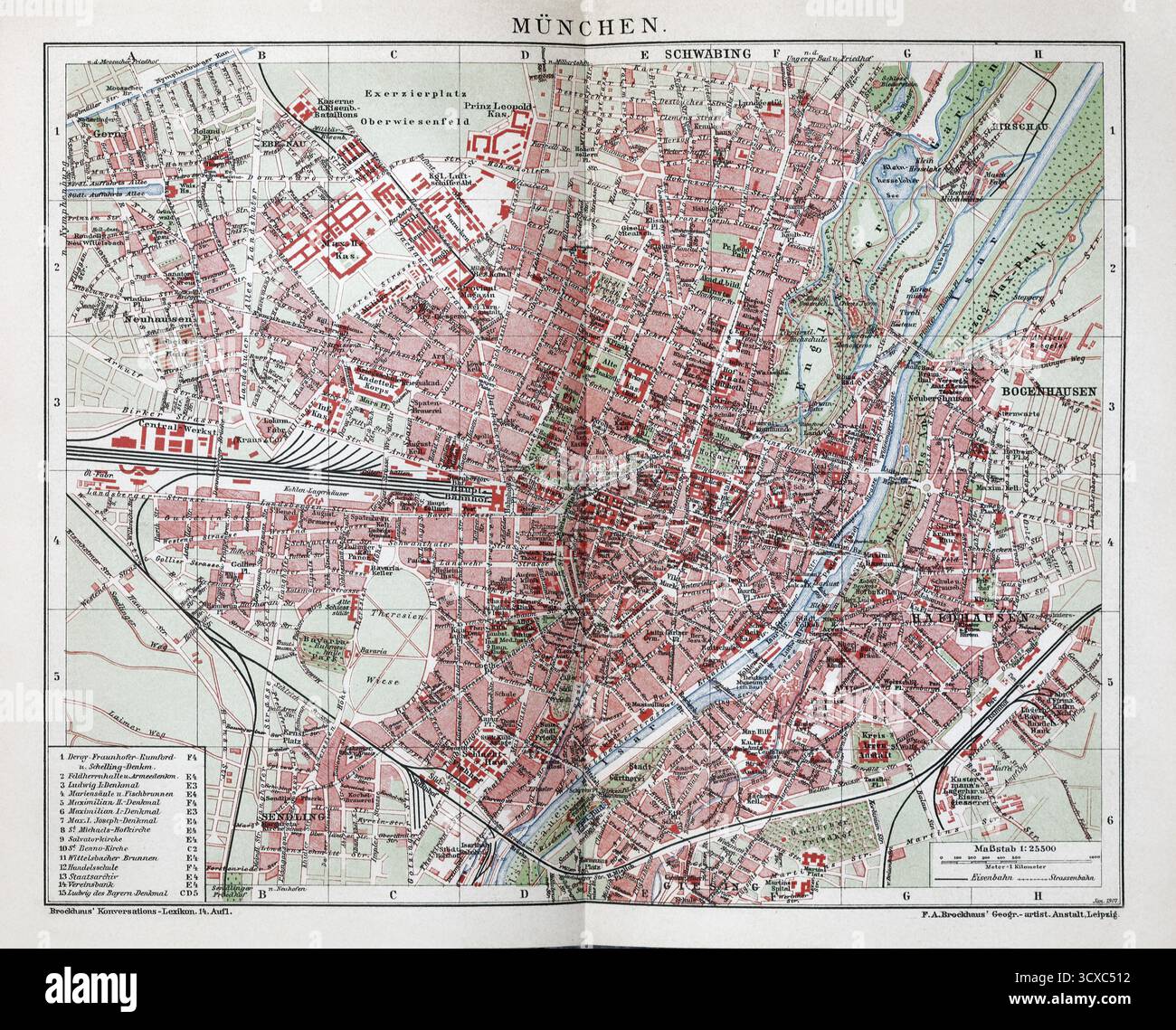 Munich bavaria historical map hi-res stock photography and images - Alamy