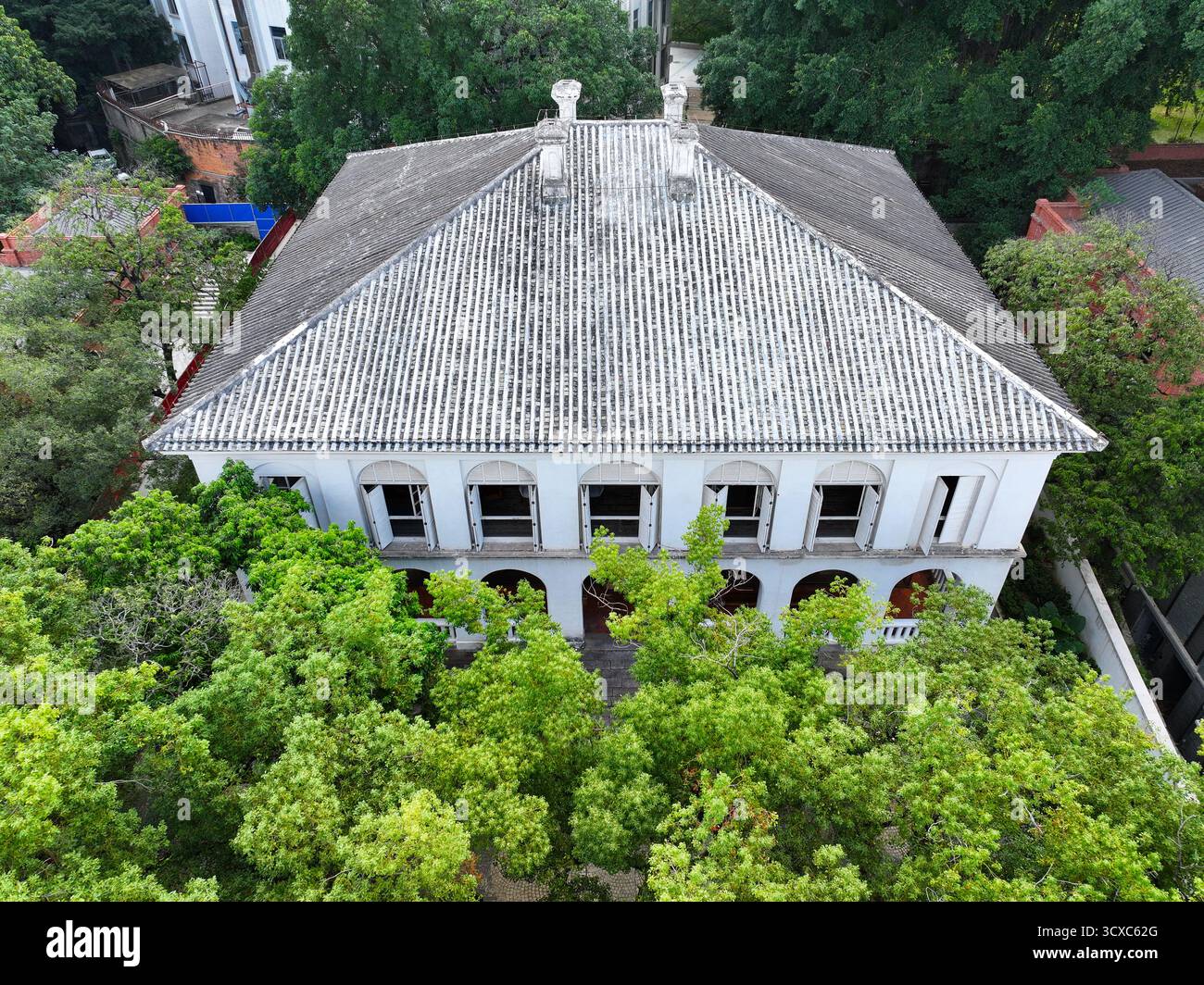 Aerial photography of Zhongzhou Island in Yantai Mountain Commercial ...