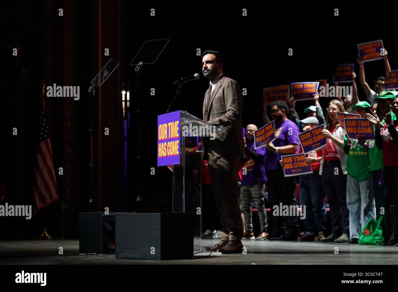 Ny. 13th Oct, 2025. Zohran Mamdani at a public appearance for Our Time ...