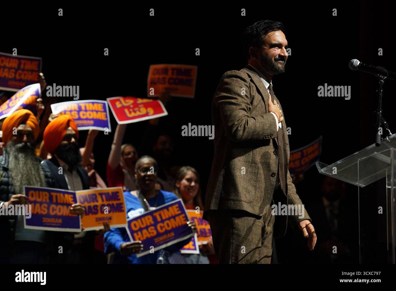 Ny. 13th Oct, 2025. Zohran Mamdani at a public appearance for Our Time ...