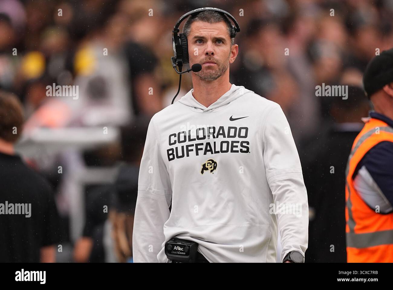 Colorado defensive coordinator Robert Livingston in the first half of ...