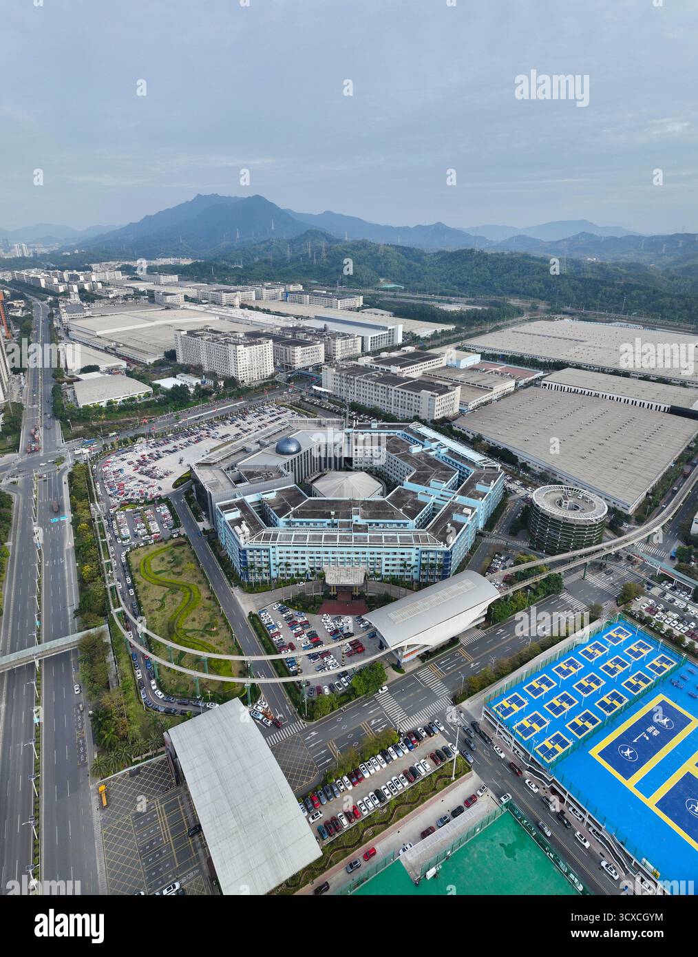 Aerial Photography of BYD Auto Headquarters in Pingshan District ...