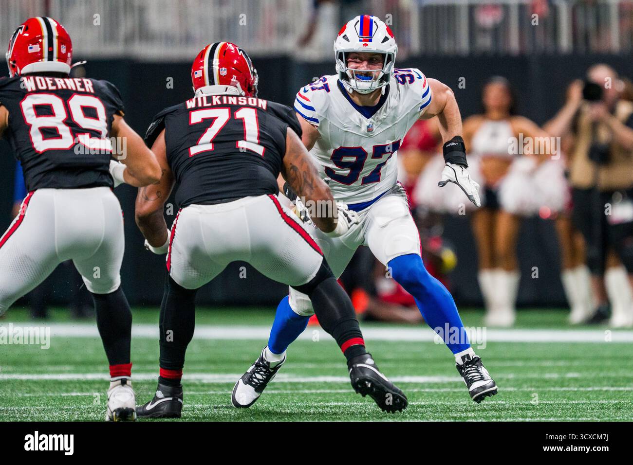 Buffalo Bills defensive end Joey Bosa (97) works against Atlanta ...