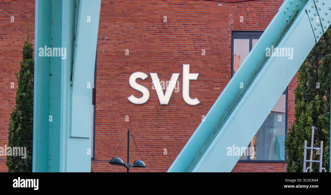 Malmo, Sweden - 6 September 2025: Sweidh national TV logo or SVT logo ...