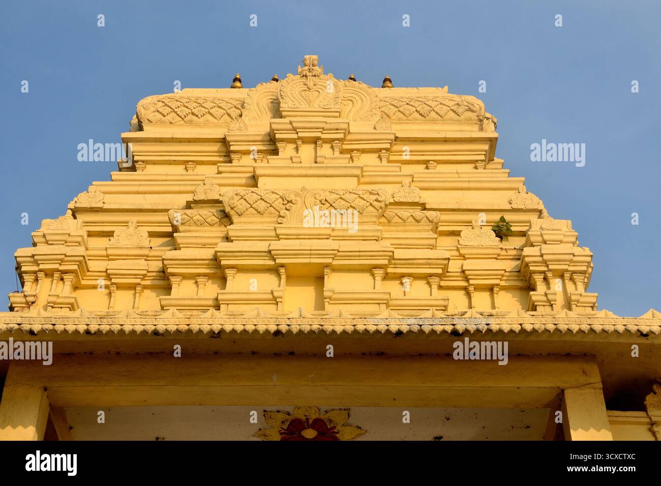 Carved Gopuram of the Sri Bhadrakali Temple, is one of the oldest ...