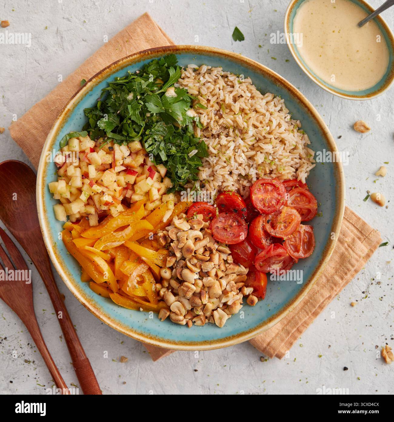 Light fitness salad rice hi-res stock photography and images - Alamy