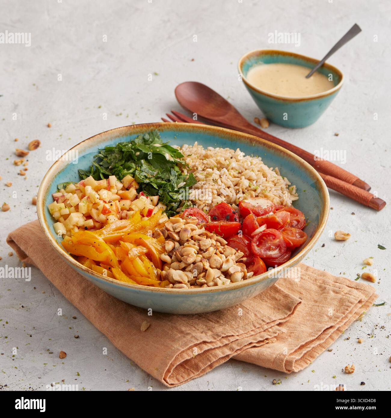 Light fitness salad rice hi-res stock photography and images - Alamy