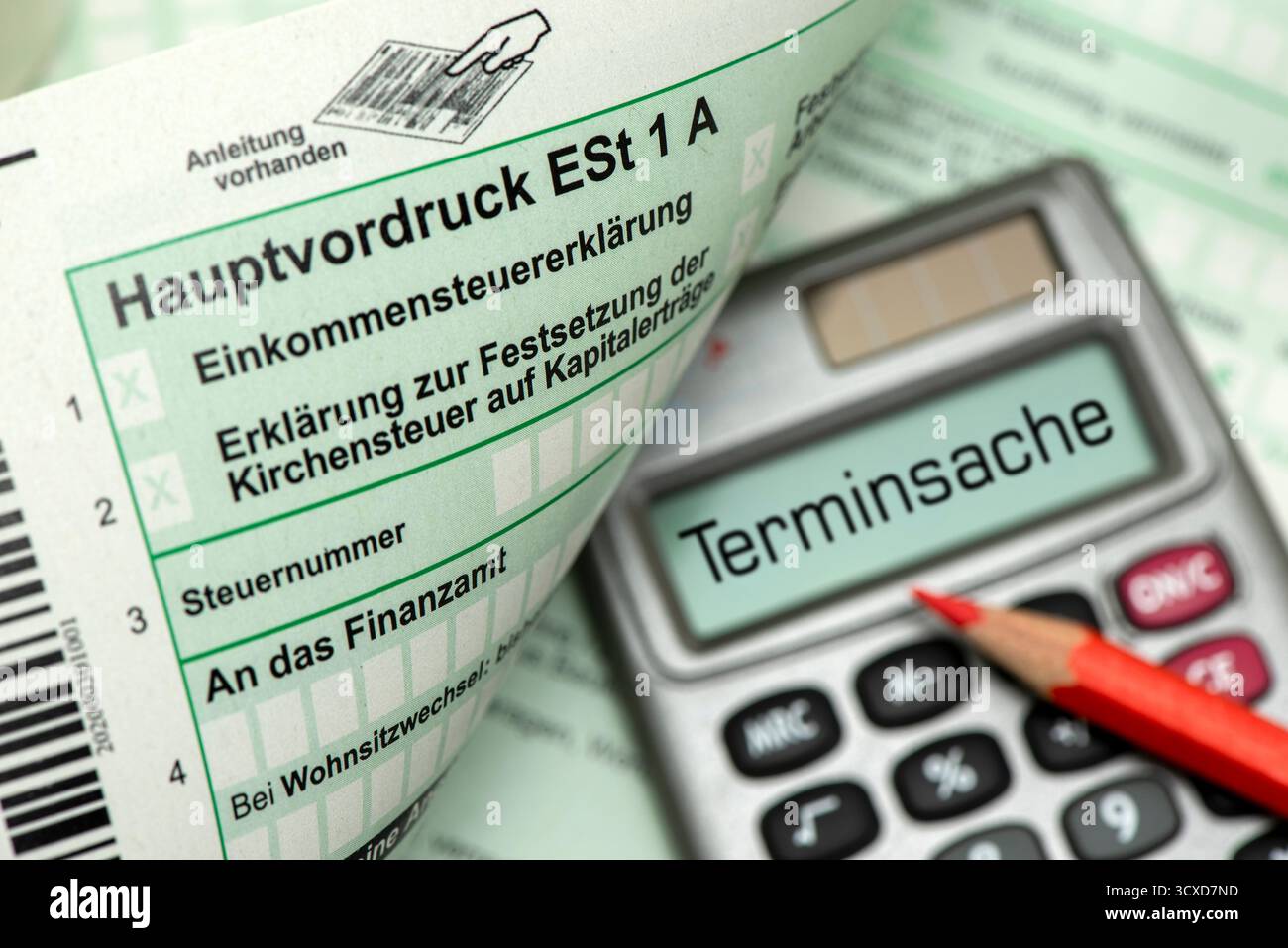 Eilige Terminsache zu erledigen Das Display von einem Taschenechner ist ...