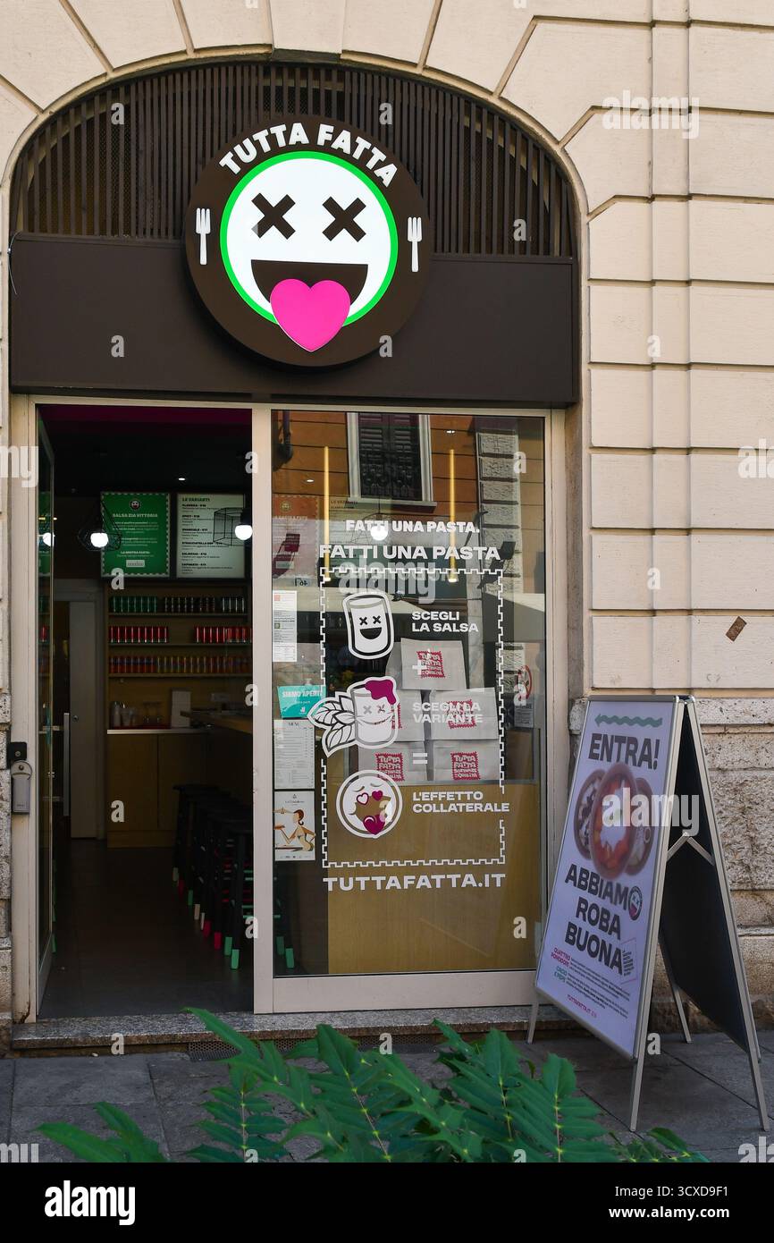 Exterior of Tutta Fatta Italian pasta shop in the Chinatown ...