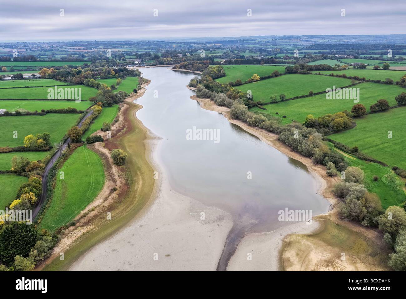 Sutton Bingham, Somerset, UK. 13th October 2025. UK Weather. Aerial ...