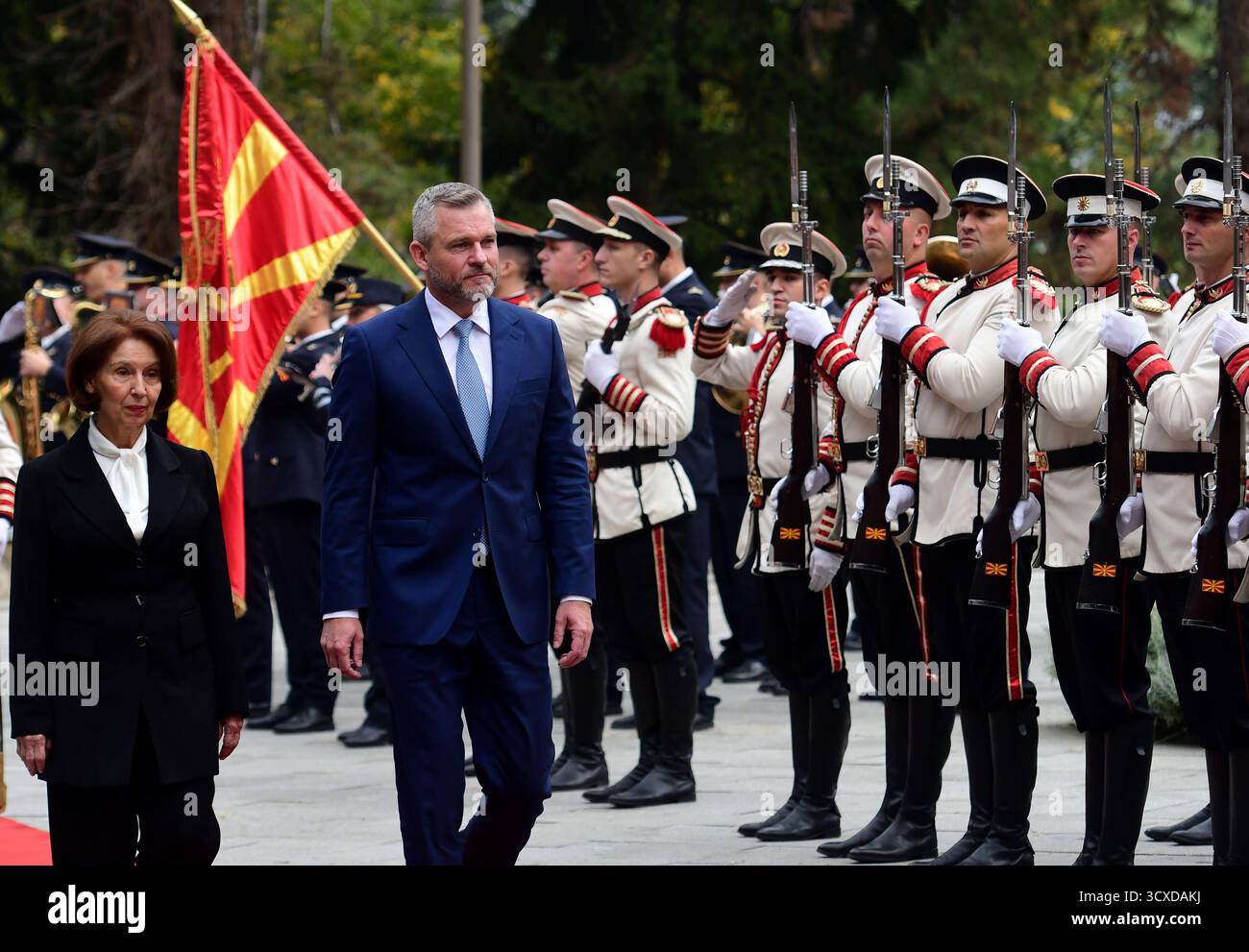 President of North Macedonia Gordana Siljanovska Davkova and her ...