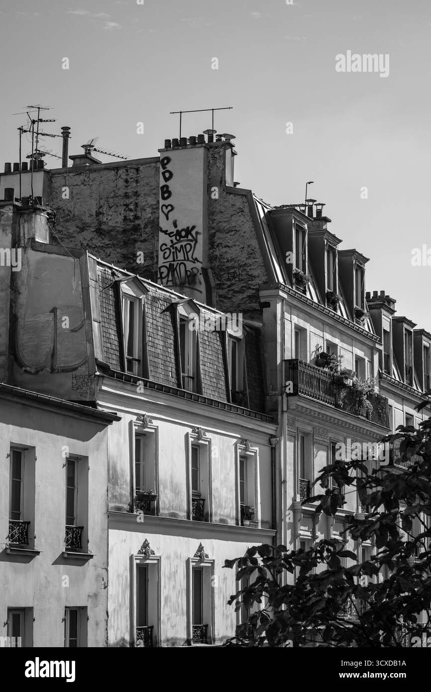 Old charming house Black and White Stock Photos & Images - Alamy