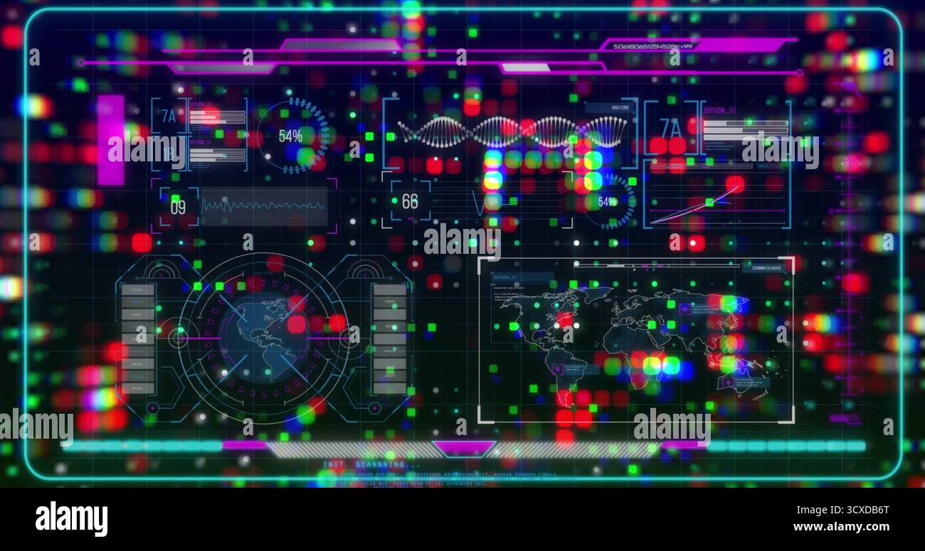 Displaying digital interface in holographic console with circular gauge ...