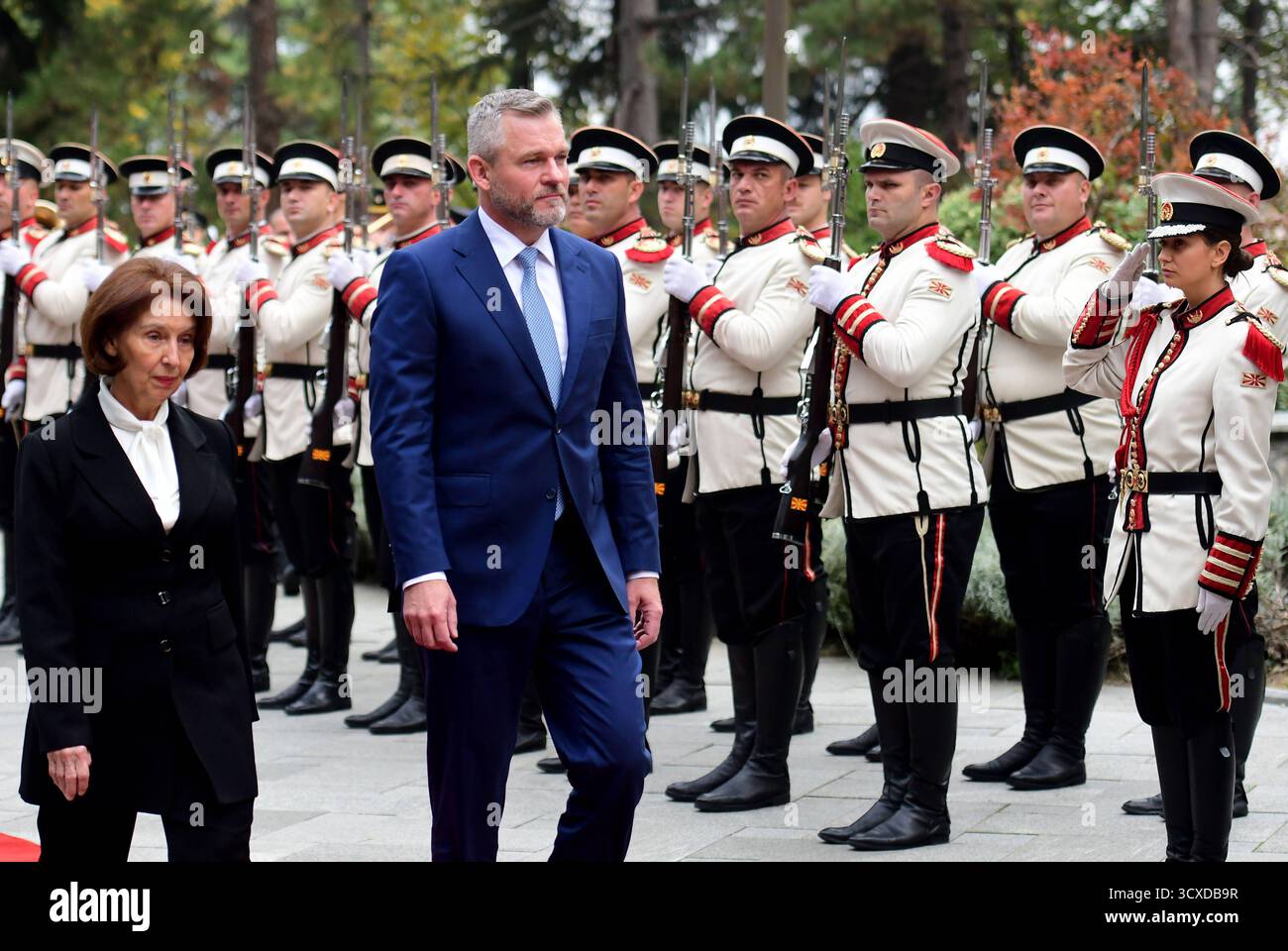 President of North Macedonia Gordana Siljanovska Davkova and her ...
