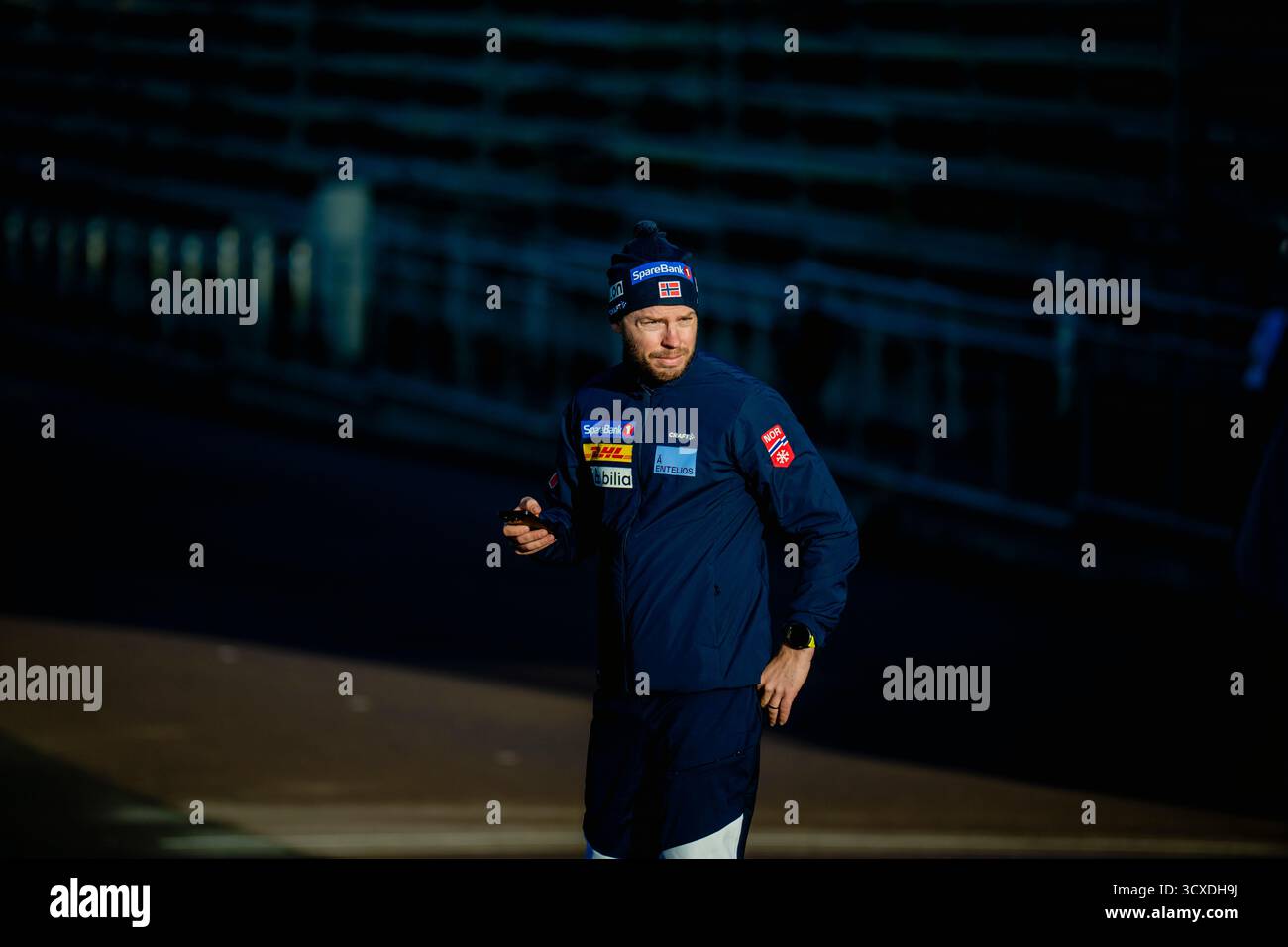Oslo 20251014. Eirik Myhr Nossum at the roller ski training for the men ...