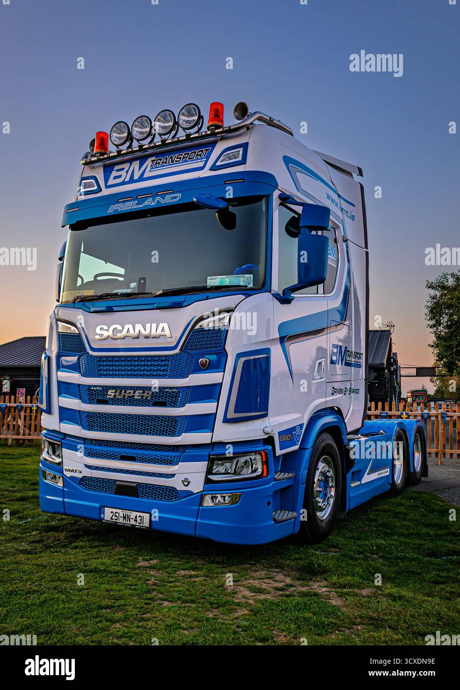 Truck on display at Swede Fest truck show Stock Photo - Alamy