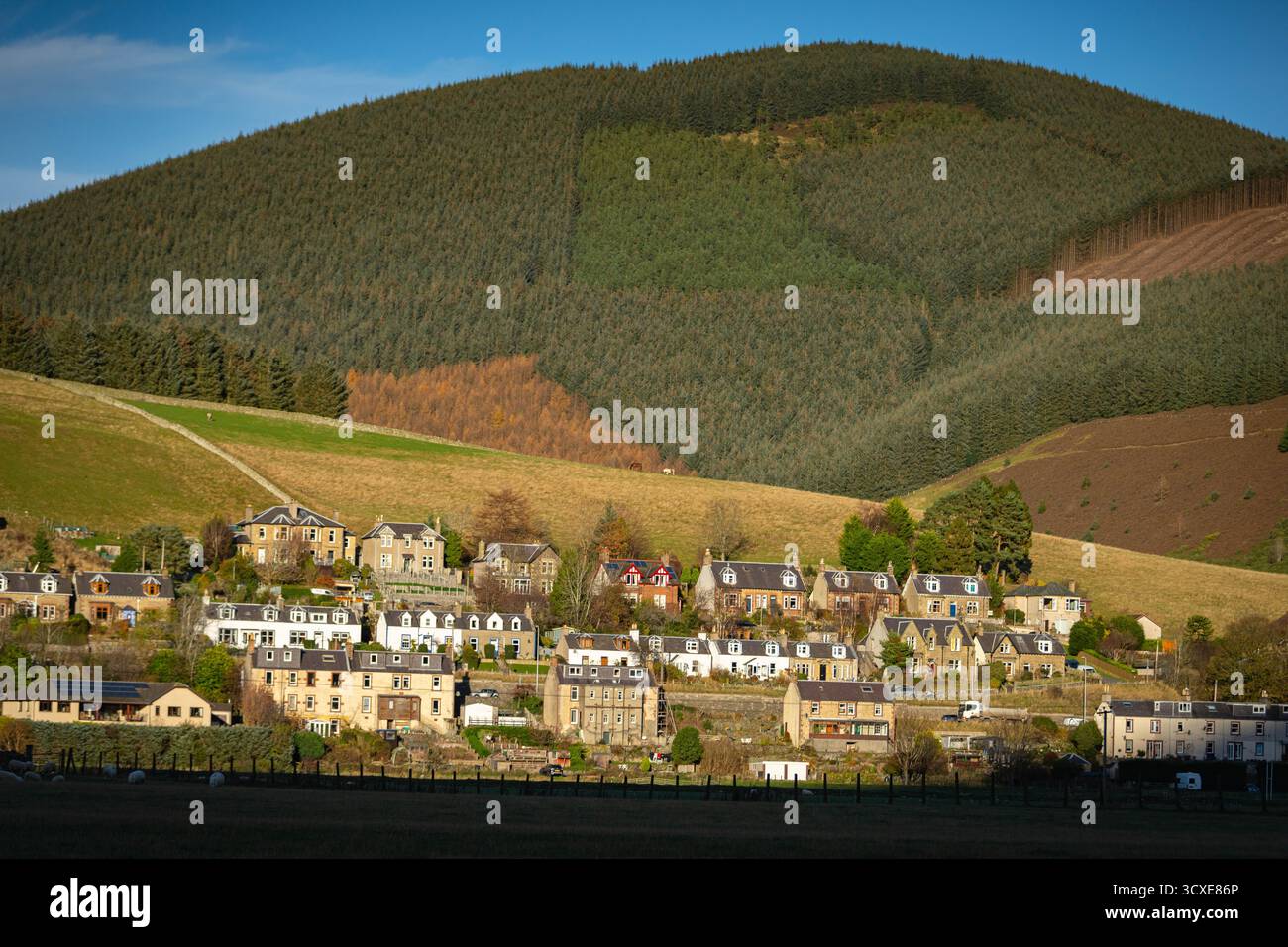 Scottish village with river hi-res stock photography and images - Alamy
