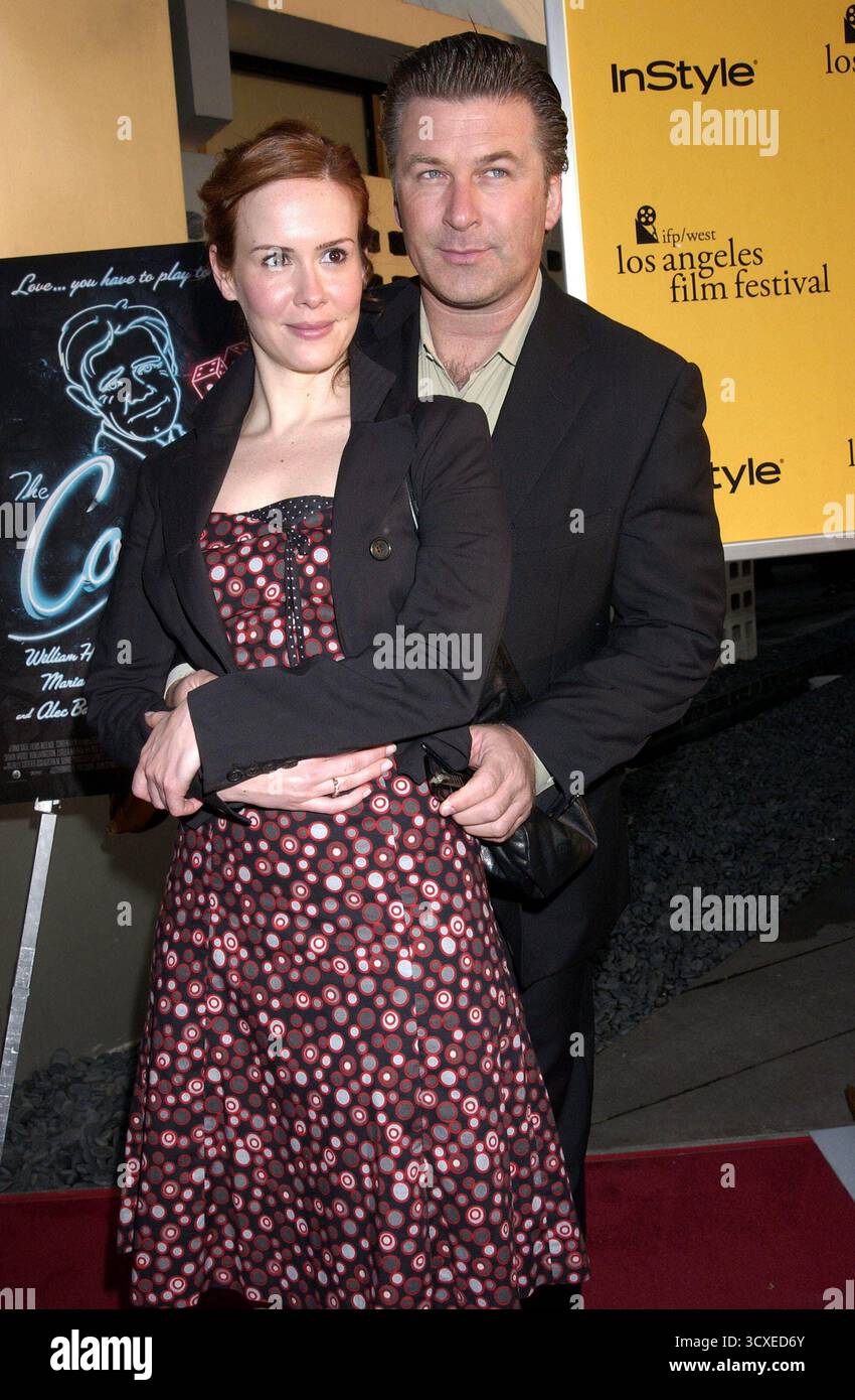 Alex Baldwin and Sarah Paulson (starring in The Cooler) at the opening ...