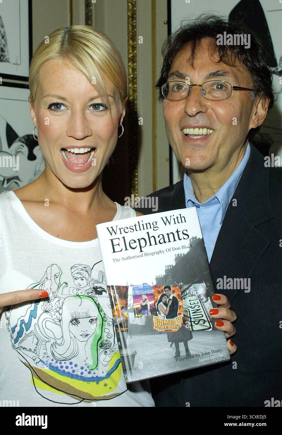 Denise Van Outen and Don Black at the book launch of Wrestling With ...