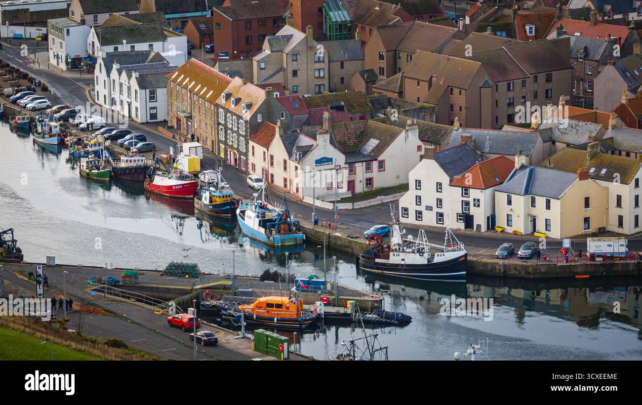 Aerial view of eyemouth hi-res stock photography and images - Alamy