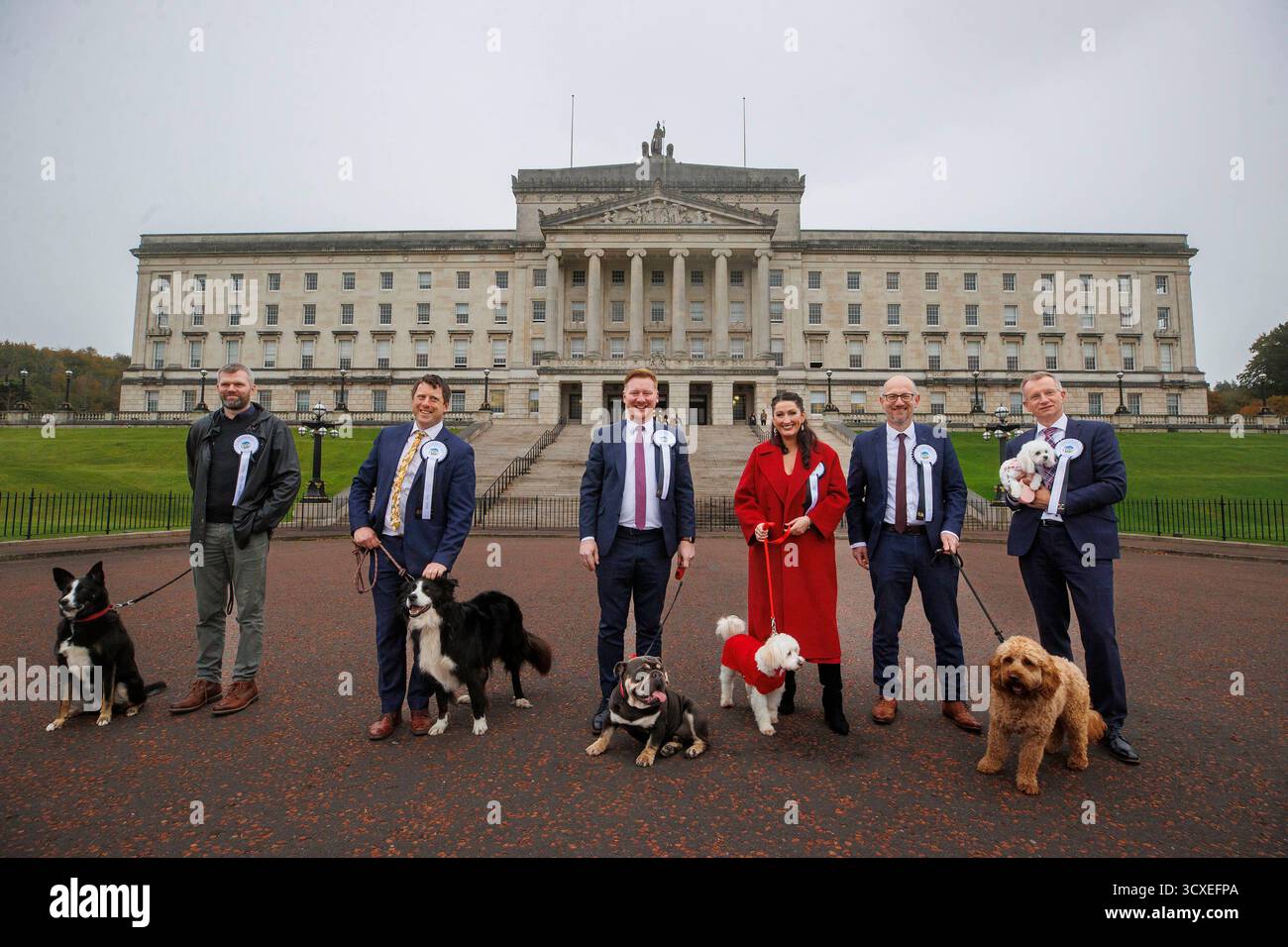 EDITORIAL USE ONLY People Before Profit MLA Gerry Carroll with his dog ...
