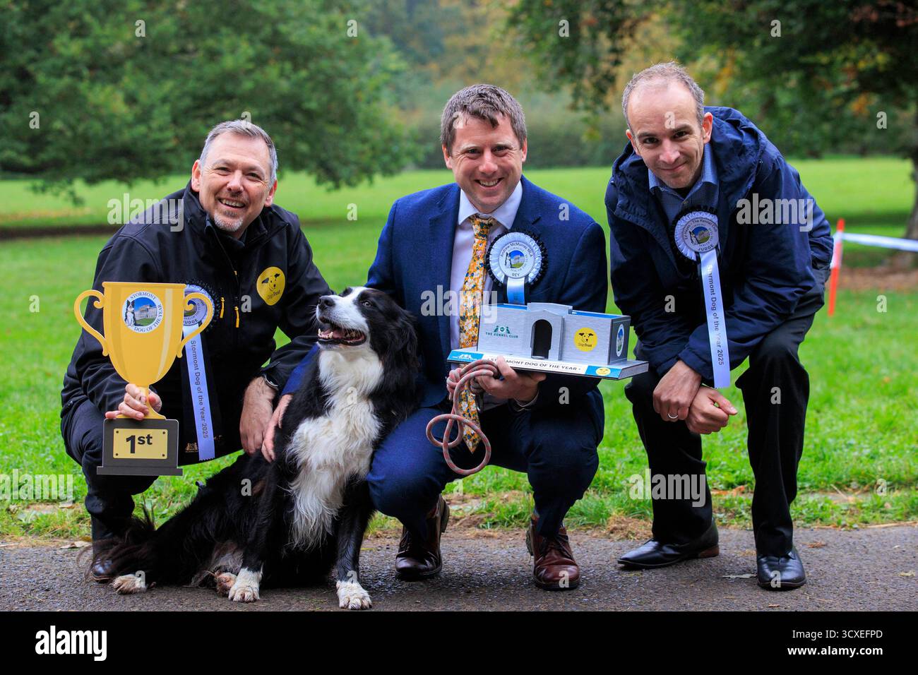 EDITORIAL USE ONLY (From left) Dogs Trust Chief Executive Officer, Owen ...