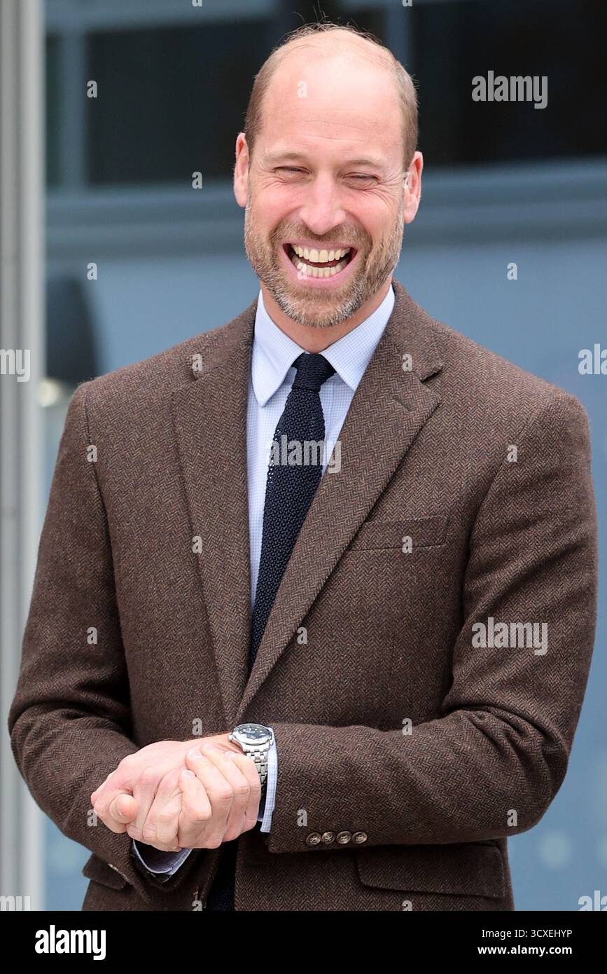 The Prince of Wales during a visit to the Northern Ireland Fire and ...