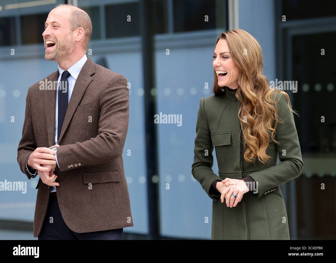 Britain's Prince William and Kate, Princess of Wales visit the Northern ...
