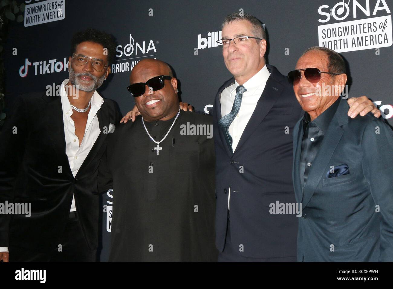 LOS ANGELES - OCT 12: Eric Bene?t, CeeLo Green, Lawrence Mestel, Paul ...
