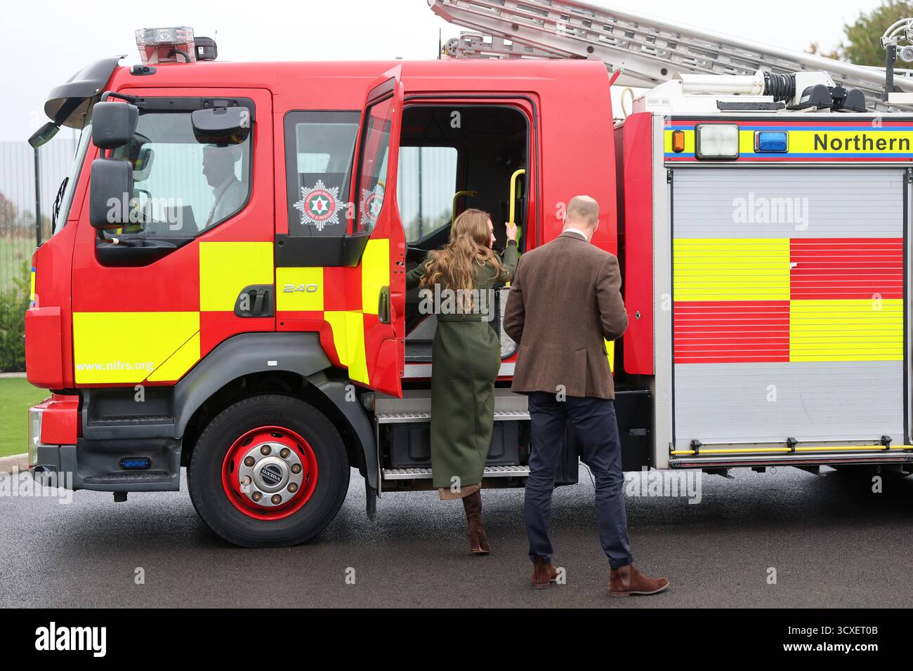 Britain's Prince William and Kate, Princess of Wales visit the Northern ...