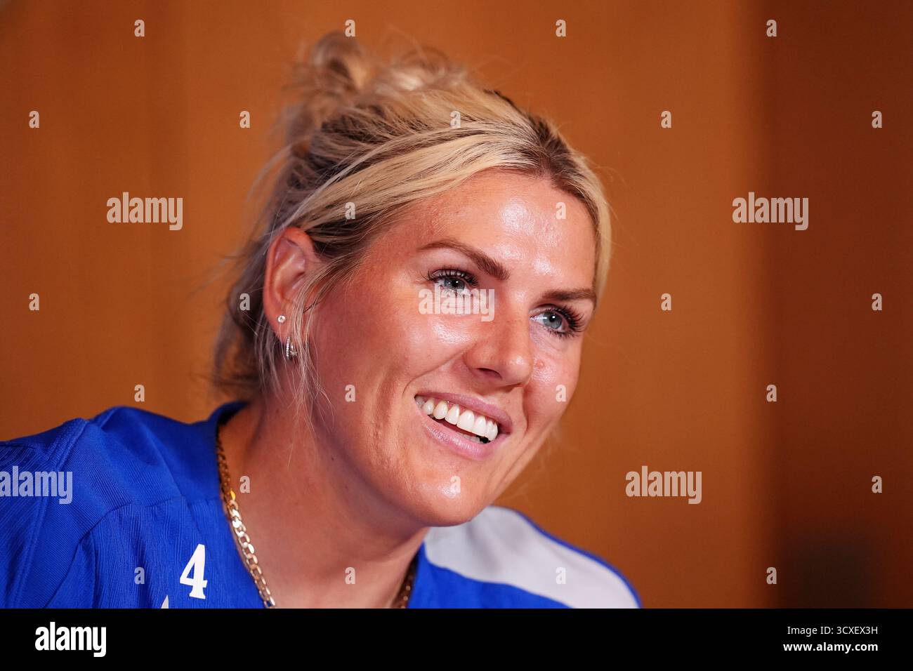 Chelsea's Millie Bright during a press conference at Cobham training ...