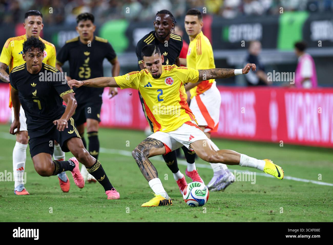 ARLINGTON, TX - October 11: Colombia defender Daniel Munoz (#2) passes ...